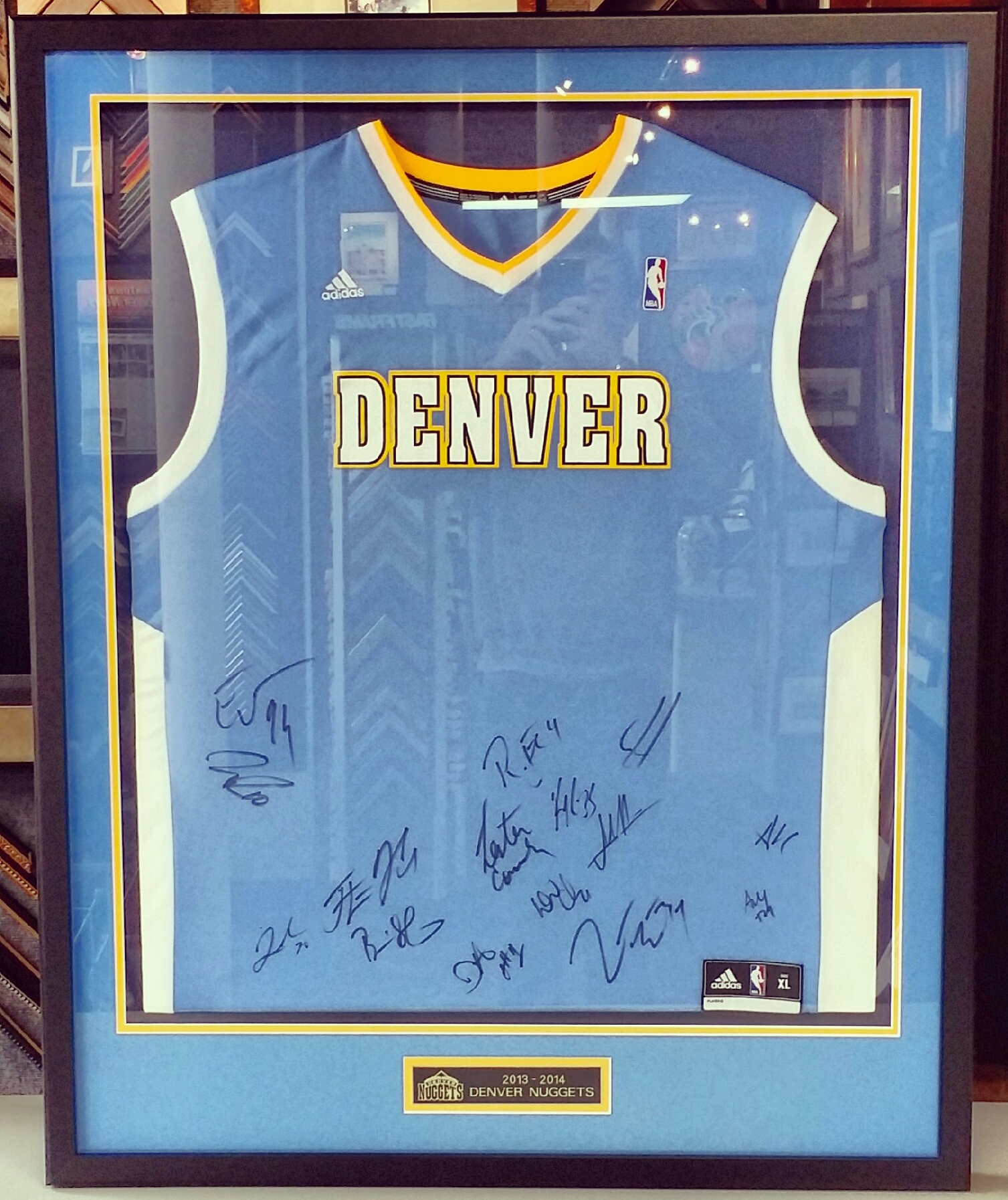 Denver Nuggets Jersey Framing – The Perfect Holiday Gift! – 5280 Custom ...