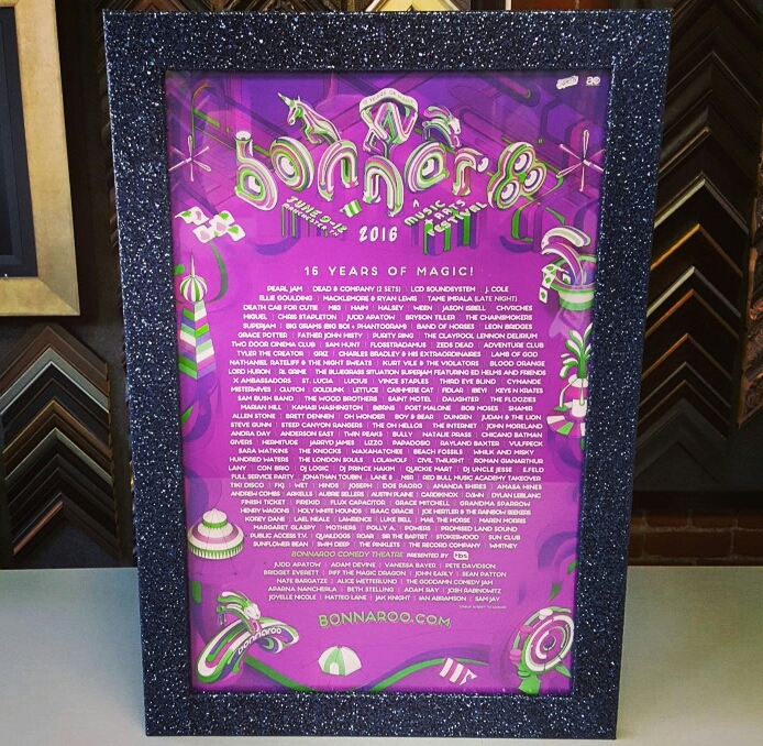 Concert Poster Picture Framing Denver – 5280 Custom Framing