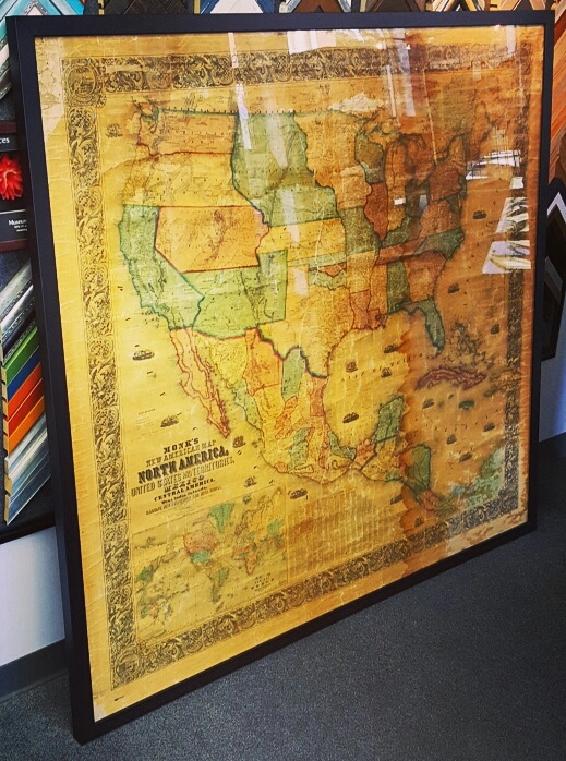 Custom Map Picture Framing Denver – 5280 Custom Framing