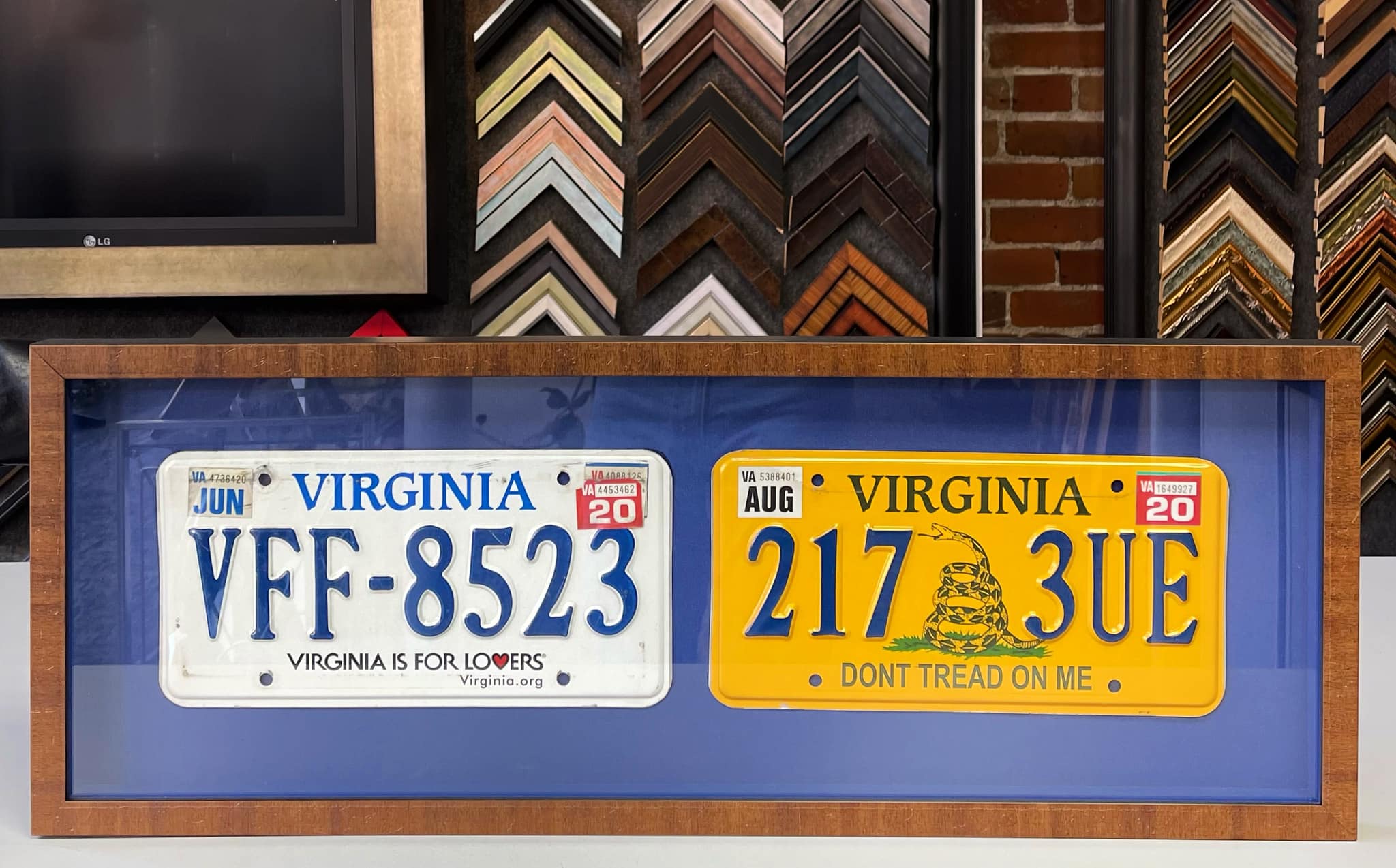 Custom Framed License Plates – 5280 Custom Framing
