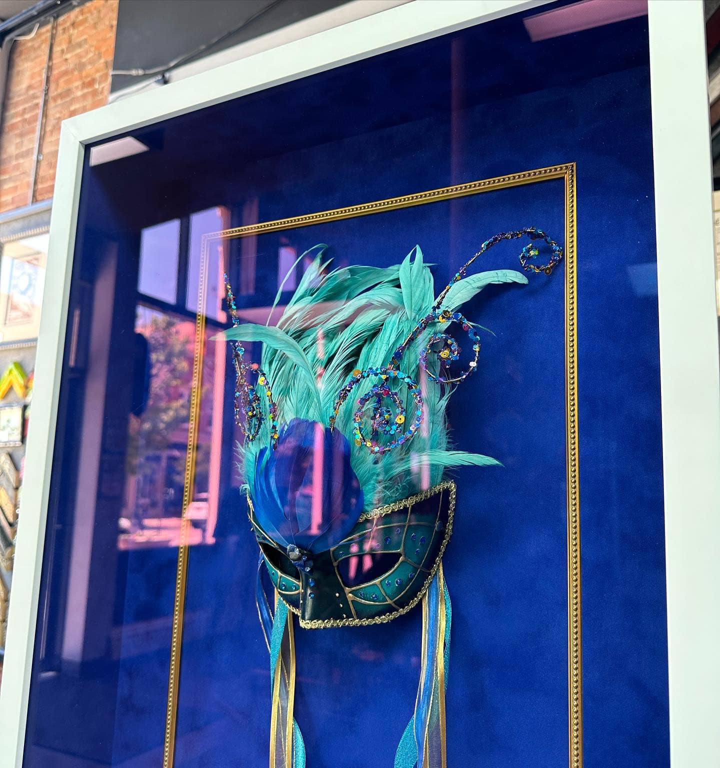 Custom Framed Mardi Gras Mask Shadowbox – 5280 Custom Framing