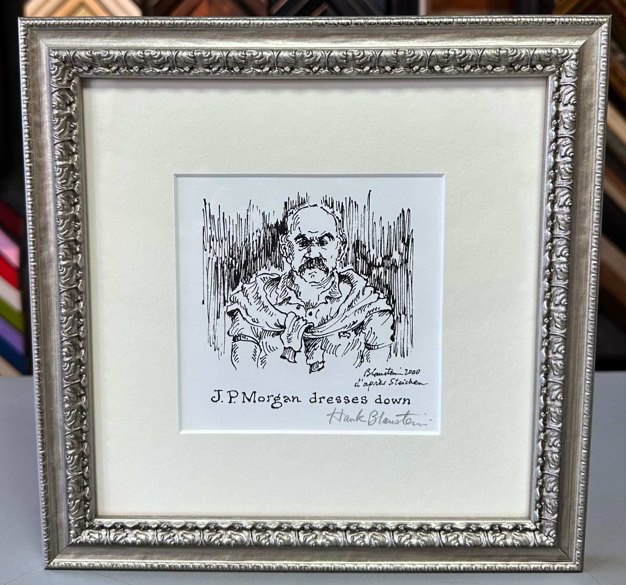 ‘J.P. Morgan Dresses Down’ by Hank Blaustein – 5280 Custom Framing