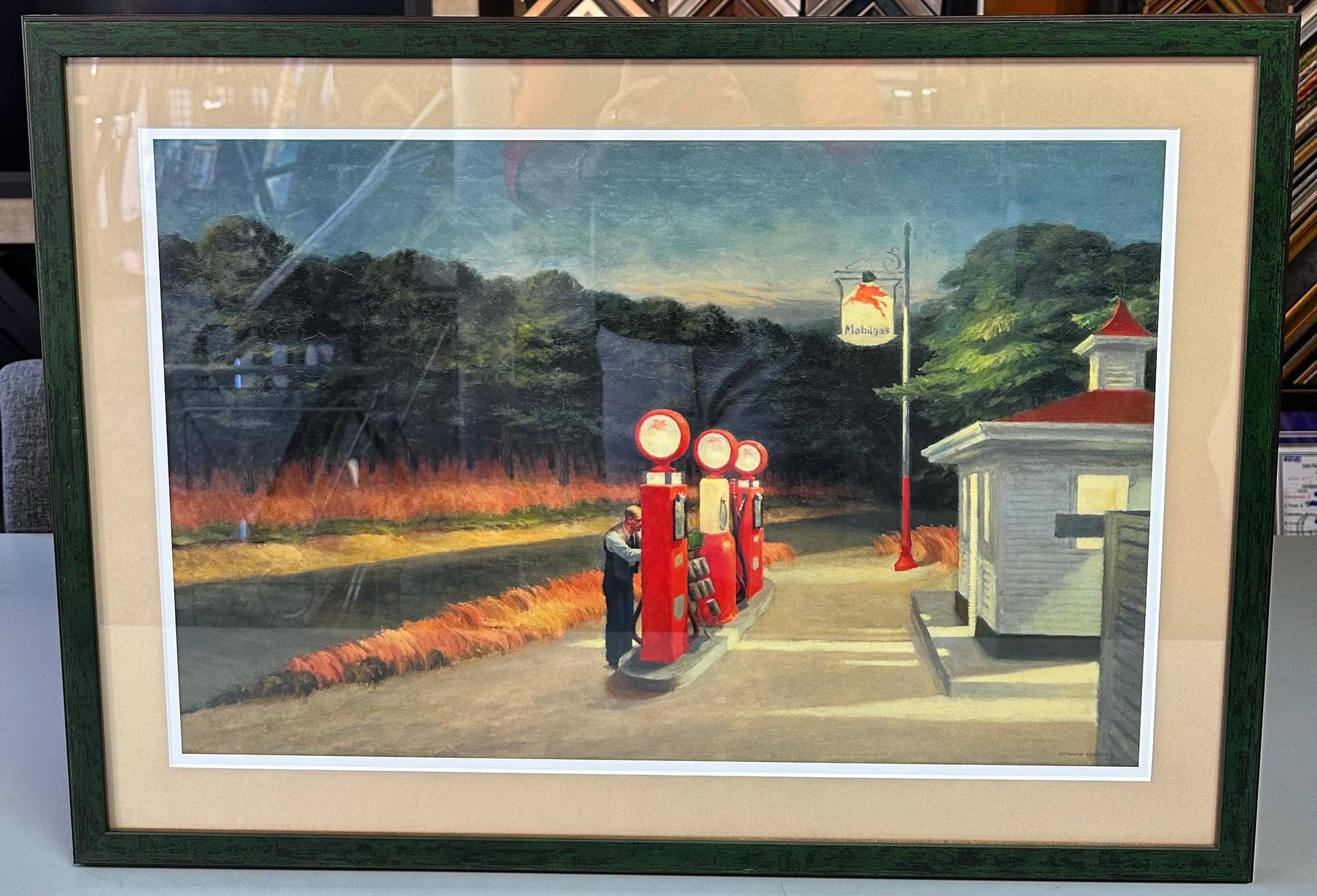 ‘Gas, 1940’ by Edward Hopper | Picture Framing – 5280 Custom Framing